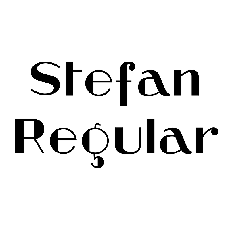Stefan Regular - Free fonts on creazilla.com
