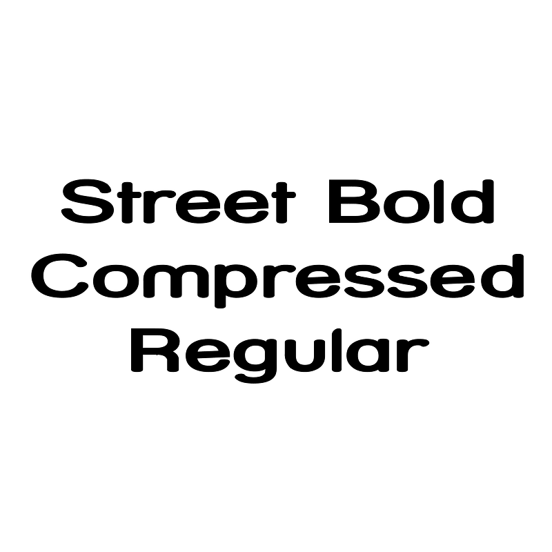 Street Bold Compressed Regular - Free fonts on creazilla.com