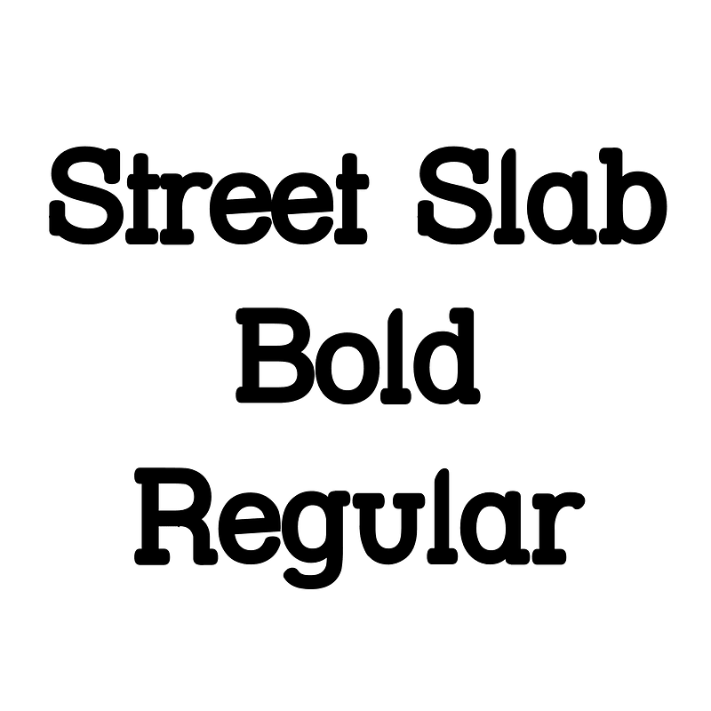 Street Slab Bold Regular - Free fonts on creazilla.com