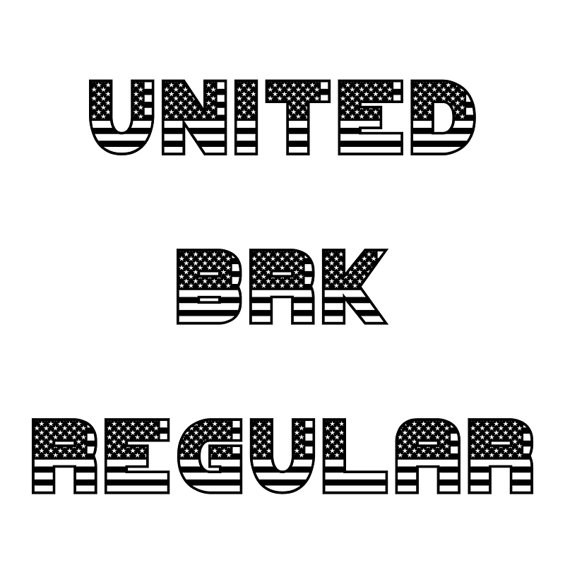 UNITED BRK Regular font - Free fonts on Creazilla | Creazilla