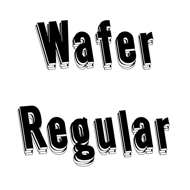 Wafer Regular - Free fonts on creazilla.com