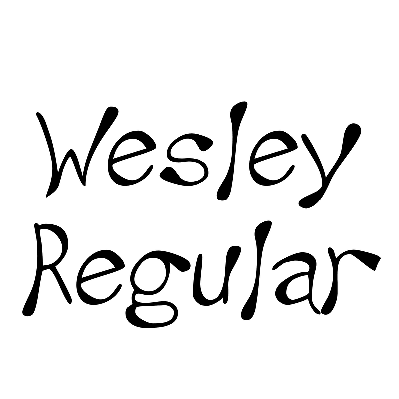 Wesley Regular - Free fonts on creazilla.com