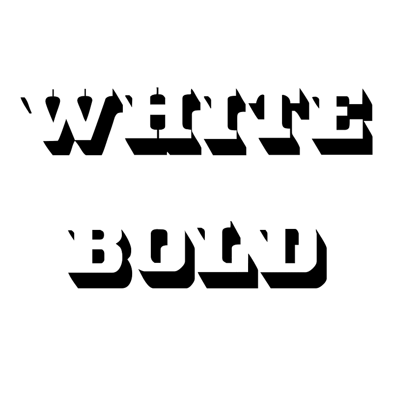 White Bold font - Free fonts on Creazilla | Creazilla