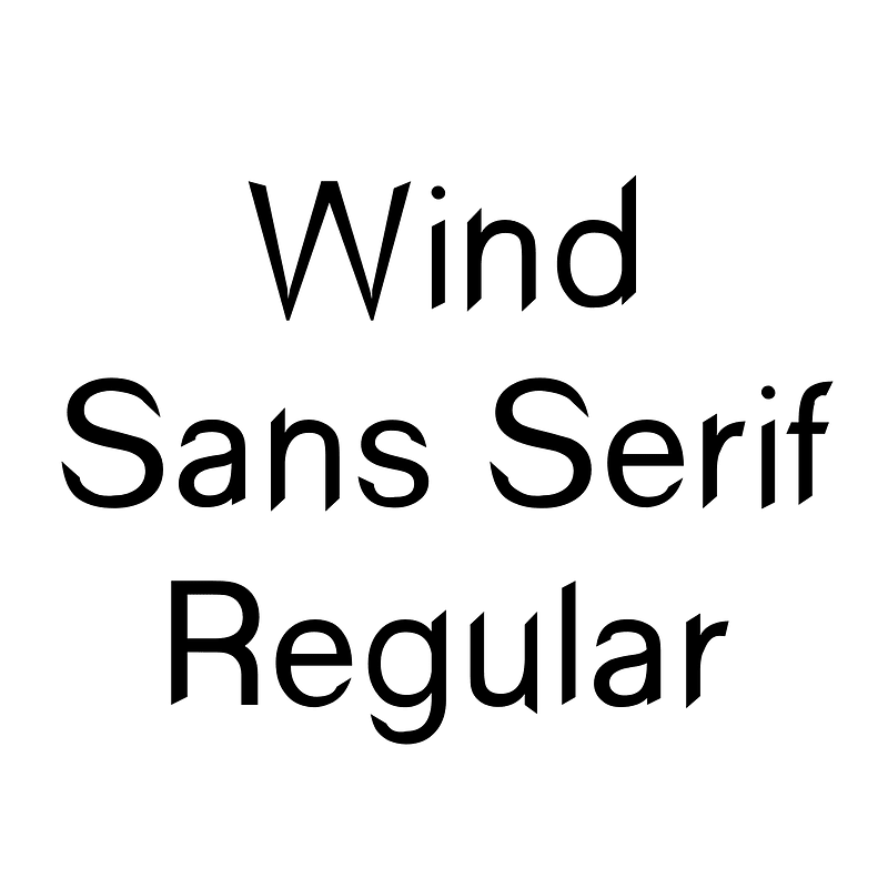 Wind Sans Serif Regular font - Free fonts on Creazilla | Creazilla