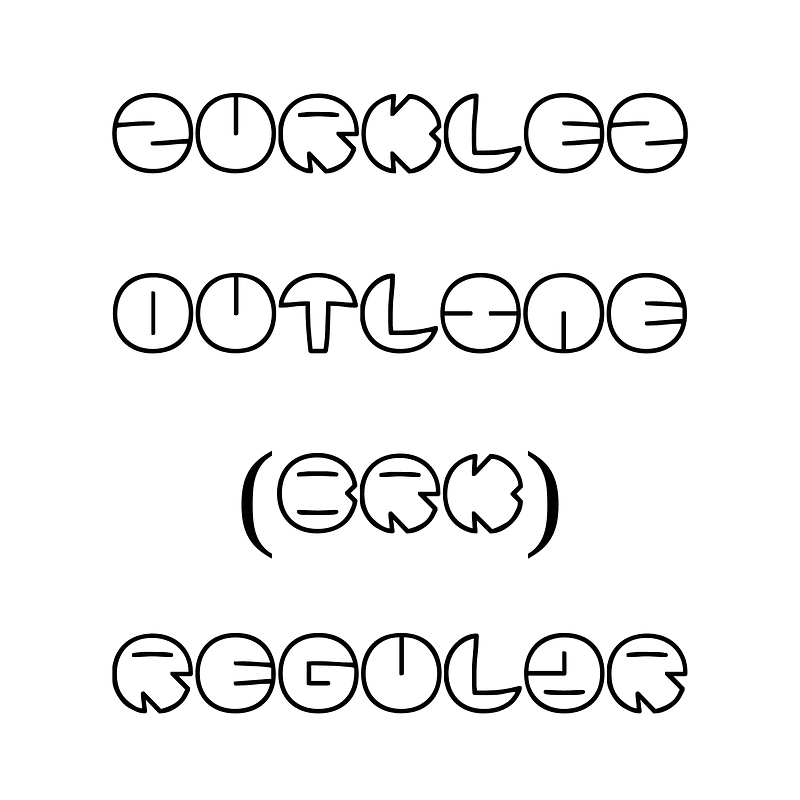 Zurklez Outline (BRK) Regular | Creazilla