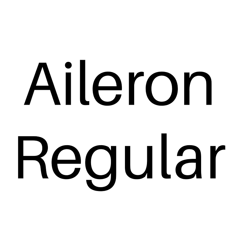 Aileron Regular - Free fonts on creazilla.com