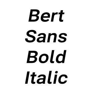 Bert Sans Bold font - Free fonts on Creazilla | Creazilla