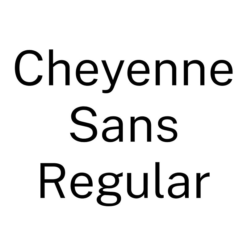 Cheyenne Sans Regular font - Free fonts on Creazilla | Creazilla