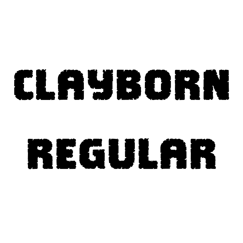 Clayborn Regular - Free fonts on creazilla.com