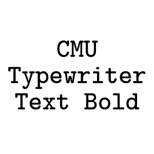 CMU Typewriter Text Regular | Creazilla