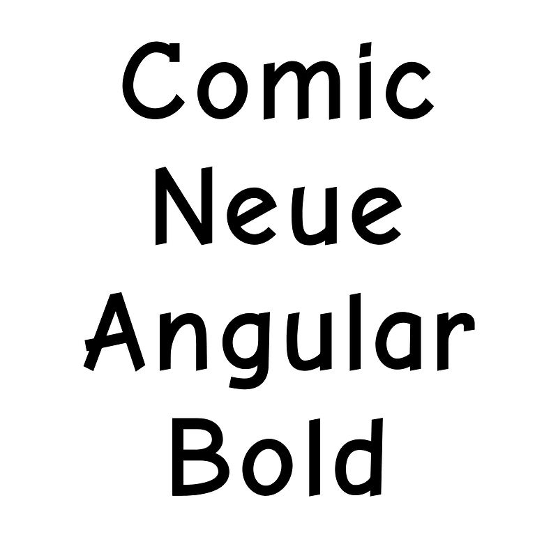Comic Neue Angular Bold font - Free fonts on Creazilla | Creazilla