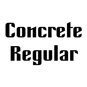 Concrete Regular - Free fonts on creazilla.com