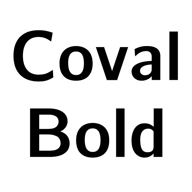 Coval Bold - Free fonts on creazilla.com