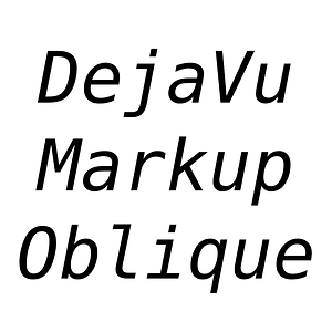 DejaVu Markup Oblique - Free fonts on creazilla.com
