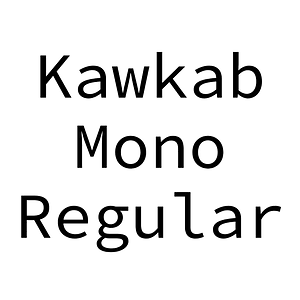 Kawkab Mono Regular - Free fonts on creazilla.com