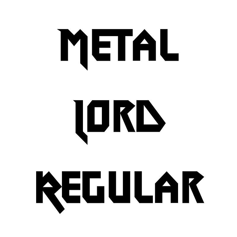 Metal Lord Regular | Creazilla