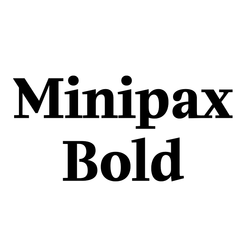Minipax Bold - Free fonts on creazilla.com