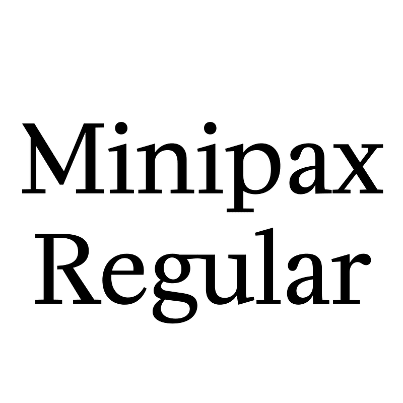 Minipax Regular - Free fonts on creazilla.com