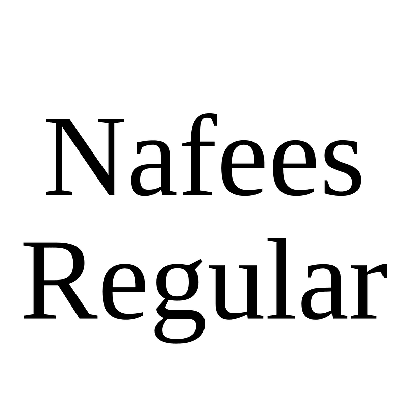 Nafees Regular font - Free fonts on Creazilla | Creazilla
