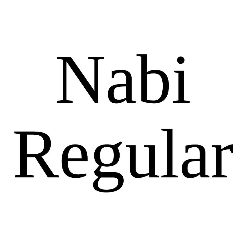 Nabi Regular - Free fonts on creazilla.com