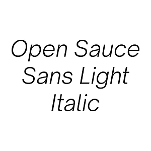 Open Sauce Sans Light font - Free fonts on Creazilla | Creazilla
