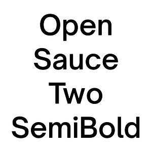 Open Sauce Two SemiBold - Free fonts on creazilla.com