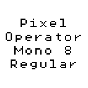 Pixel Operator Mono 8 Bold font - Free fonts on Creazilla | Creazilla