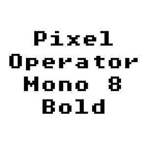 Pixel Operator Mono Bold font - Free fonts on Creazilla | Creazilla