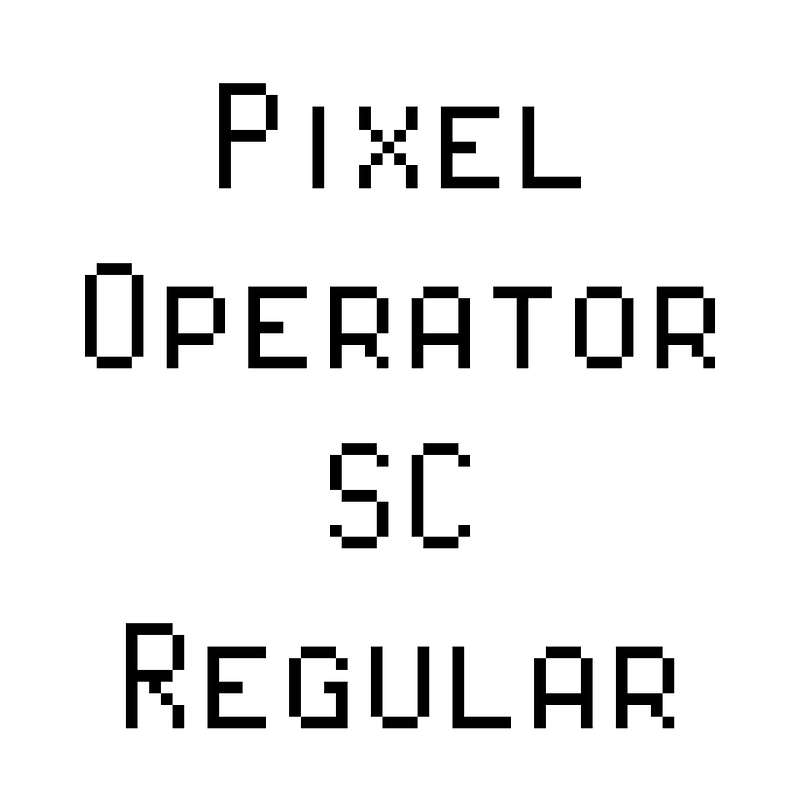 Pixel Operator SC Regular font - Free fonts on Creazilla | Creazilla