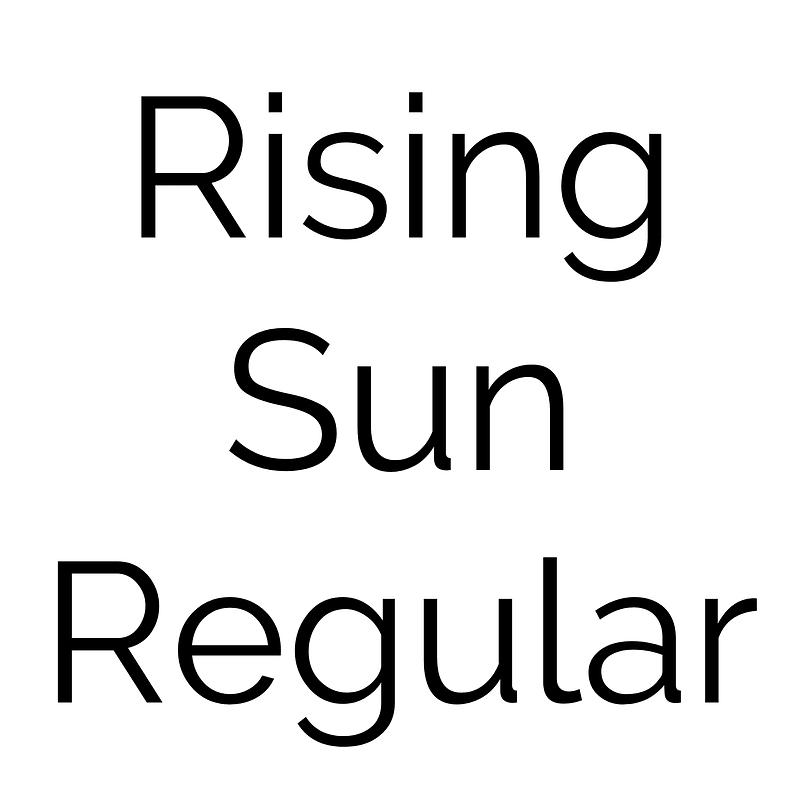 Rising Sun Regular Free Fonts On