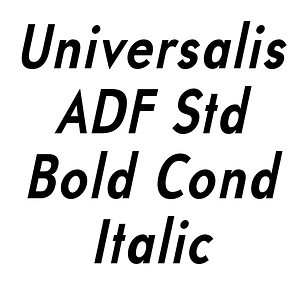Universalis ADF Std Bold Cond font - Free fonts on Creazilla | Creazilla