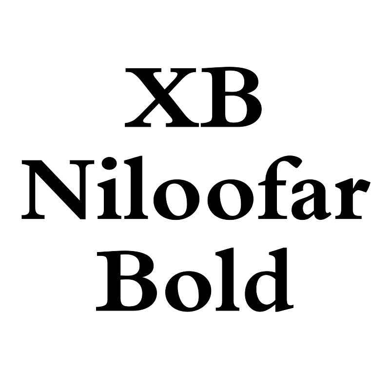 XB Niloofar Bold - Free fonts on creazilla.com