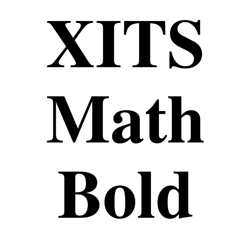 XITS Math Bold Font Free Fonts On Creazilla Creazilla