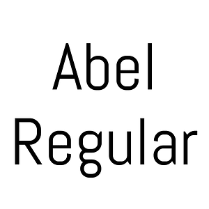 Abel Regular - Free fonts on creazilla.com