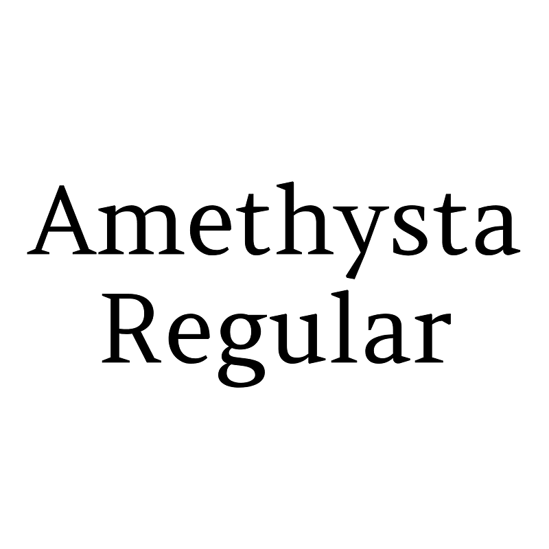 Amethysta Regular font - Free fonts on Creazilla | Creazilla