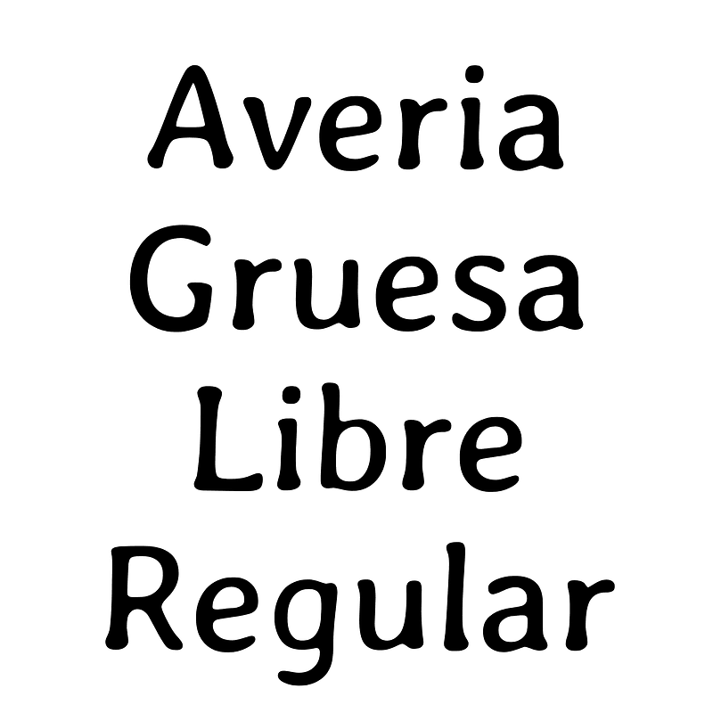 Averia Gruesa Libre Regular font - Free fonts on Creazilla | Creazilla