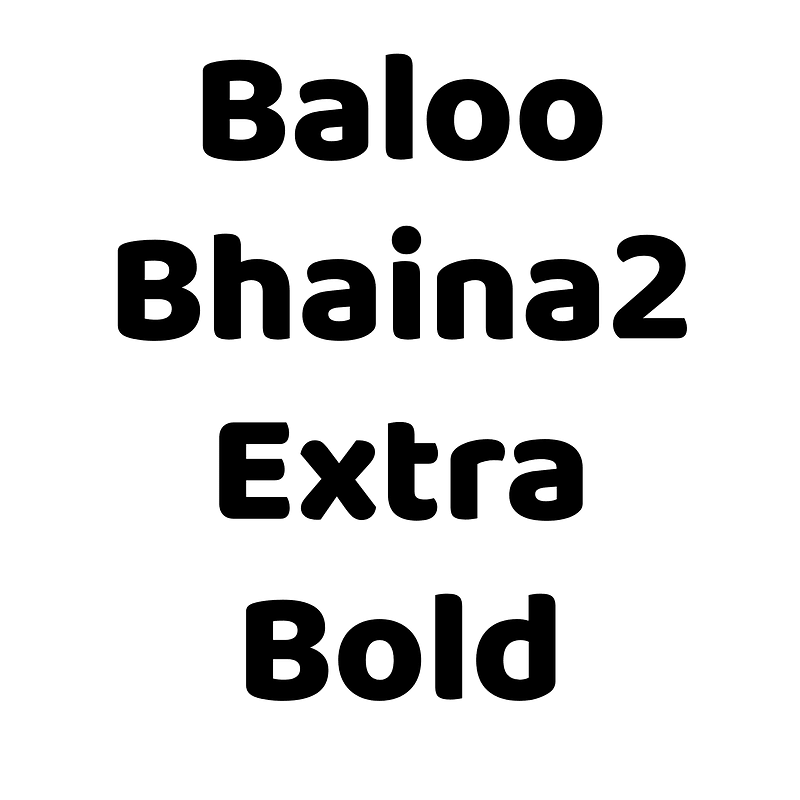 Baloo Bhaina2 Extra Bold - Free fonts on creazilla.com