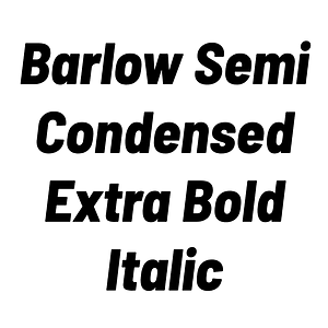 Barlow Semi Condensed Extra Bold | Creazilla