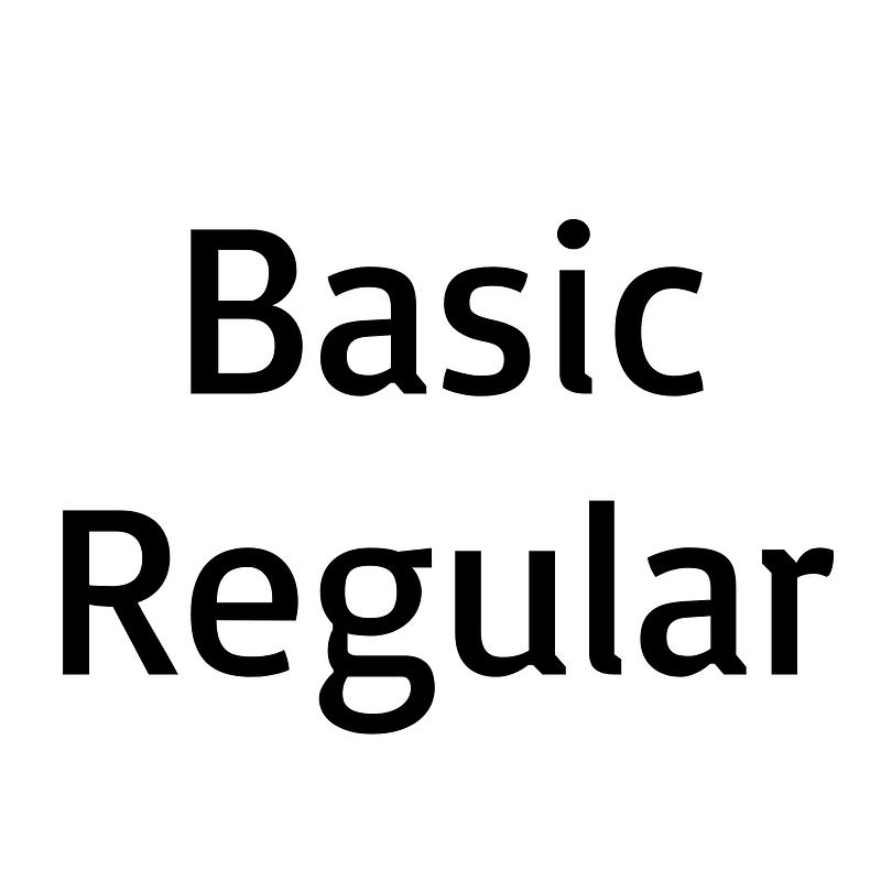 Basic Regular font - Free fonts on Creazilla | Creazilla