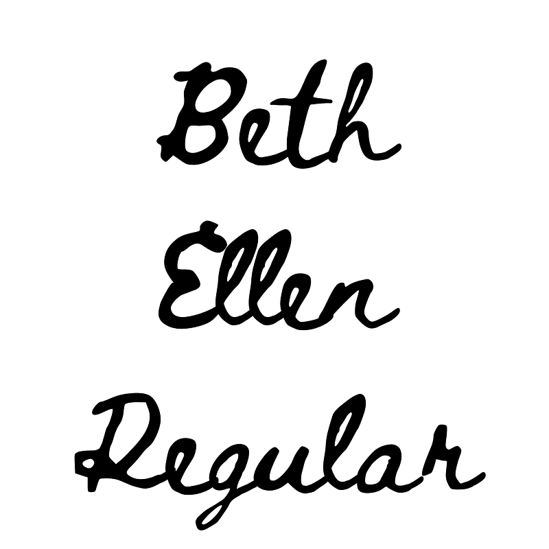Beth Ellen Regular - Free fonts on creazilla.com