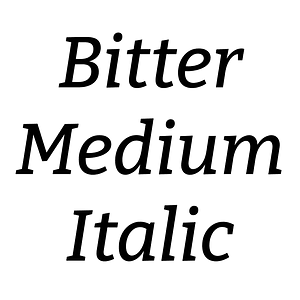 Bitter Medium font - Free fonts on Creazilla | Creazilla