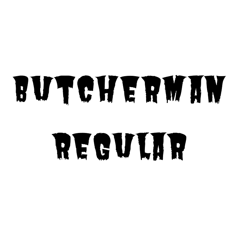Butcherman Regular font - Free fonts on Creazilla | Creazilla