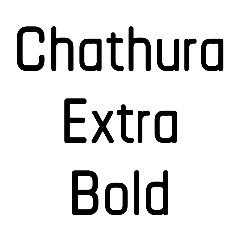 Chathura Extra Bold - Free fonts on creazilla.com