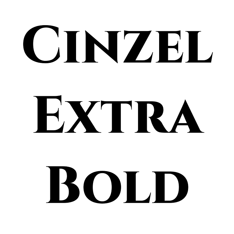 Cinzel Extra Bold font - Free fonts on Creazilla | Creazilla