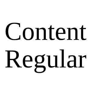 Content Regular - Free fonts on creazilla.com
