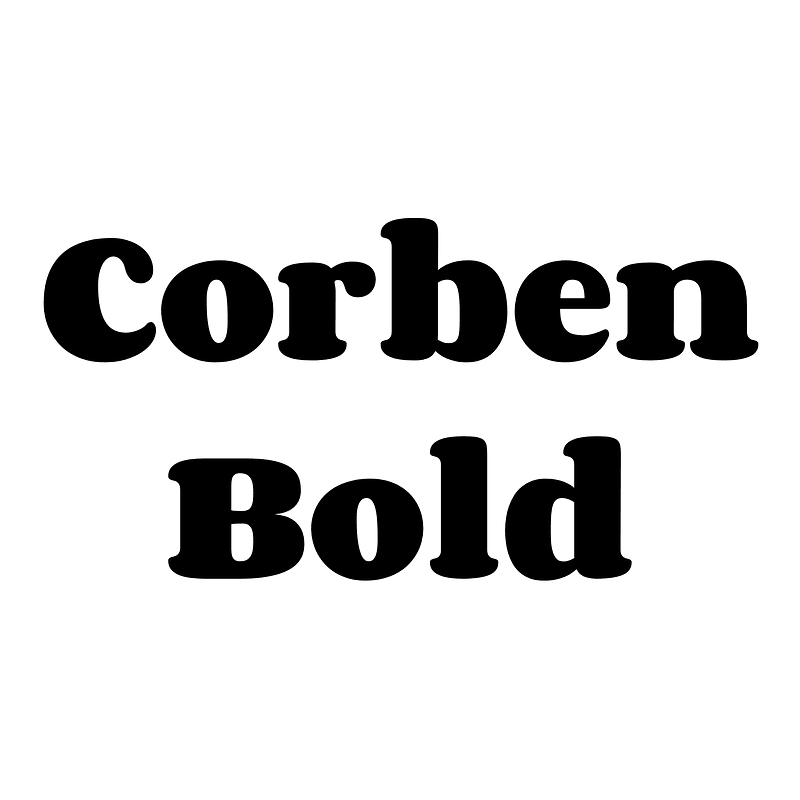 Corben Bold font - Free fonts on Creazilla | Creazilla