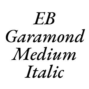 EB Garamond Italic font - Free fonts on Creazilla | Creazilla