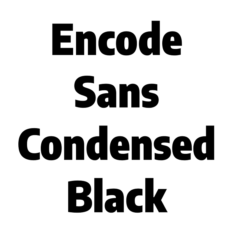 Encode Sans Condensed Black font - Free fonts on Creazilla | Creazilla Encode Sans Condensed Black font - Free fonts on Creazilla | Creazilla