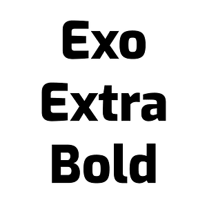 Exo Bold font - Free fonts on Creazilla | Creazilla
