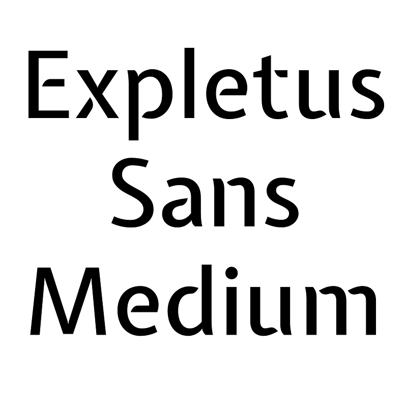 Expletus Sans Medium font - Free fonts on Creazilla | Creazilla